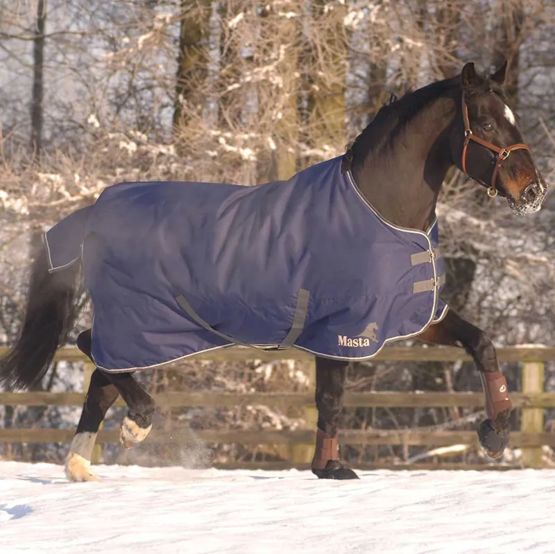 Masta Avante Medium Standard Neck Turnout Rug 170g - Navy