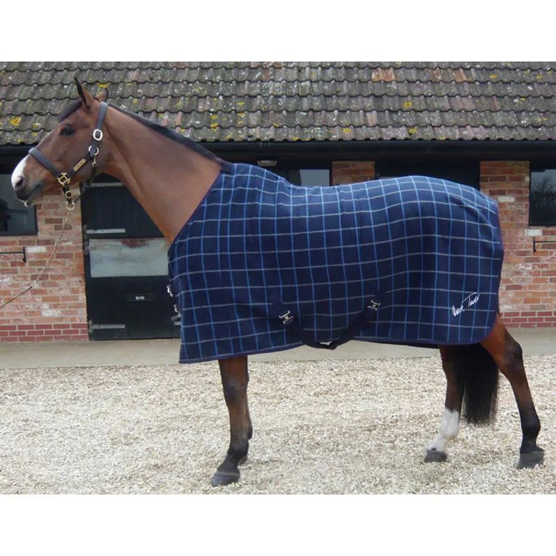 Mark Todd Bonded Fleece Rug - Navy Plaid