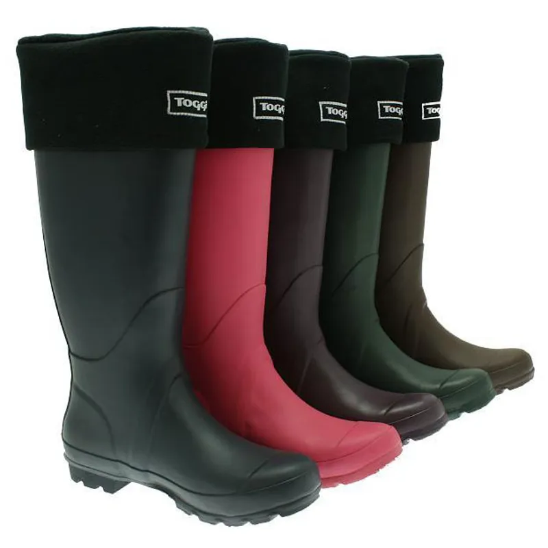 Toggi Oakville Unisex Fleece Welly Boot Liner - Black