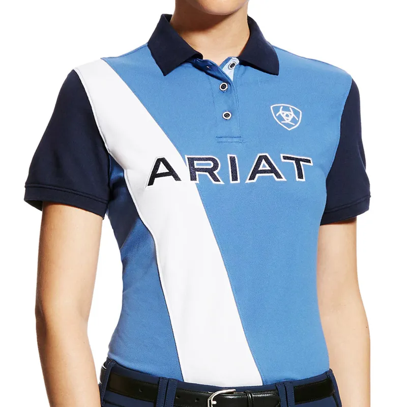 Ariat Taryn Youth Polo Shirt - Blue Saga