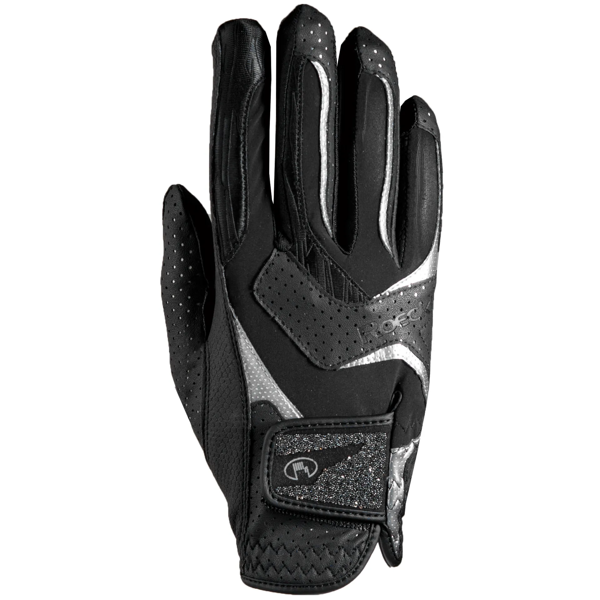 Roeckl Lara Ladies Riding Gloves - Black/Silver