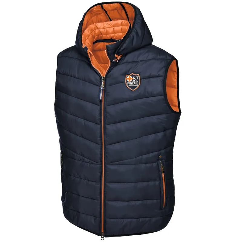 Pikeur Galeno Mens Gilet - Navy/Orange