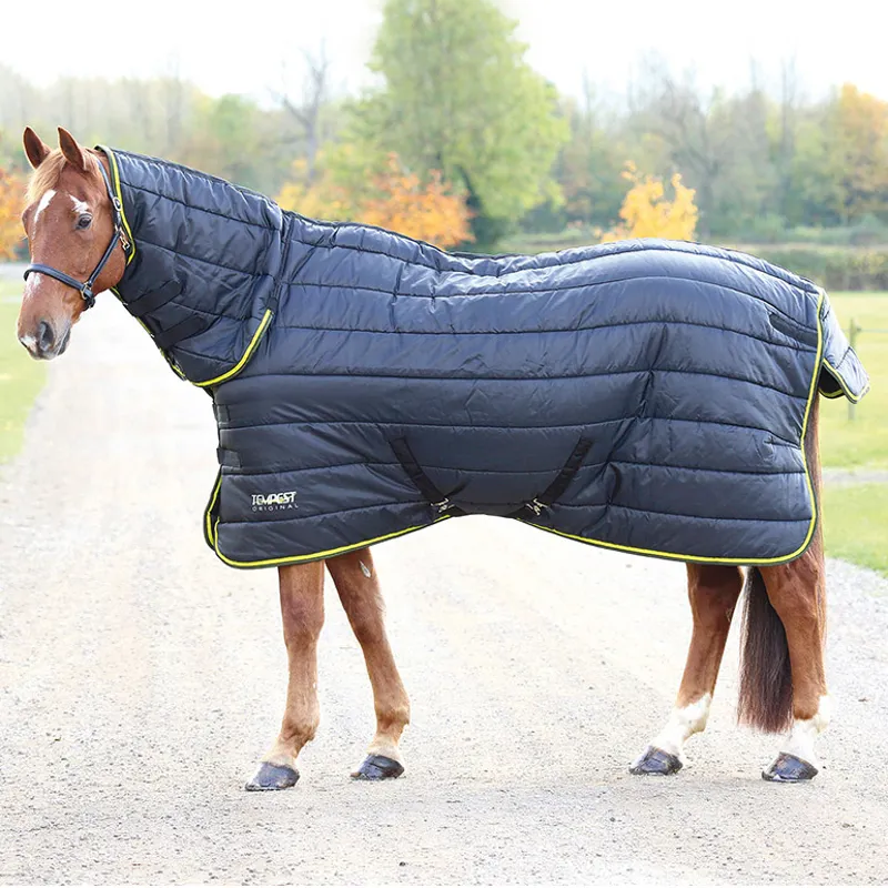 Shires Tempest Original 300g Combo Stable Rug - Black/Lime