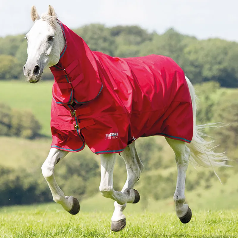 Shires Tempest Original Air Motion 0g Combo Turnout Rug - Red