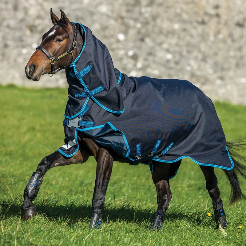 Amigo Bravo 50g Turnout Rug with 2 Liners Bundle - Dark Navy