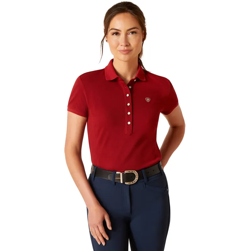 Ariat Prix 2.0 Ladies Polo Shirt - Sun Dried Tomato
