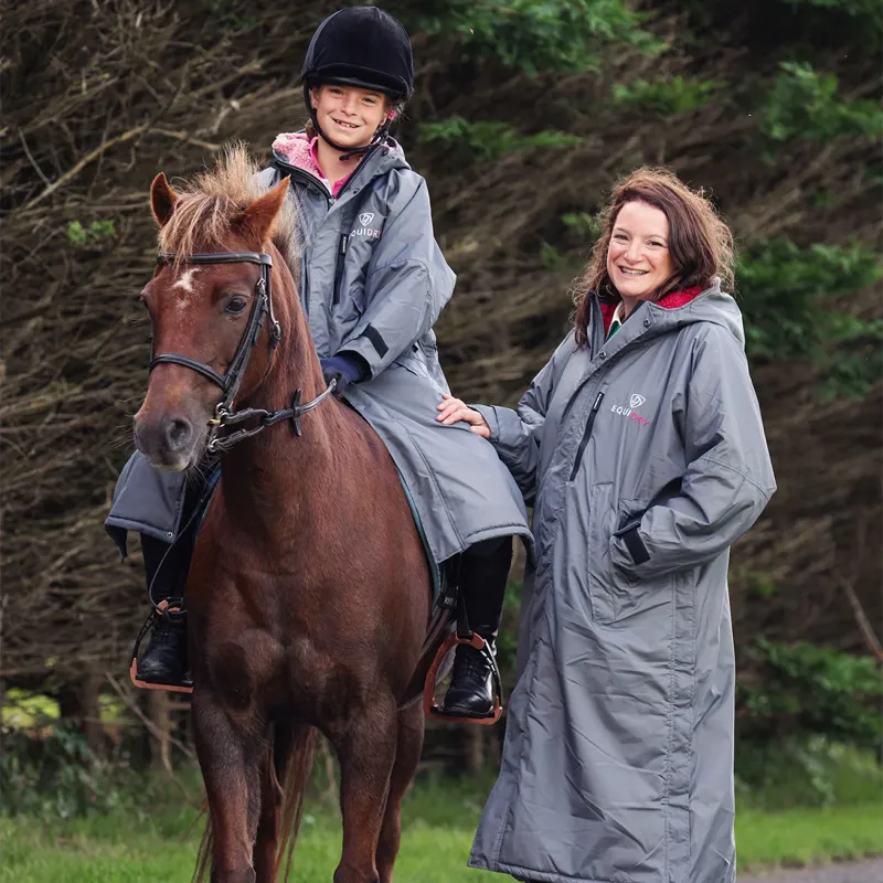 EQUIDRY All Rounder Evolution Jacket - Charcoal/Pale Pink