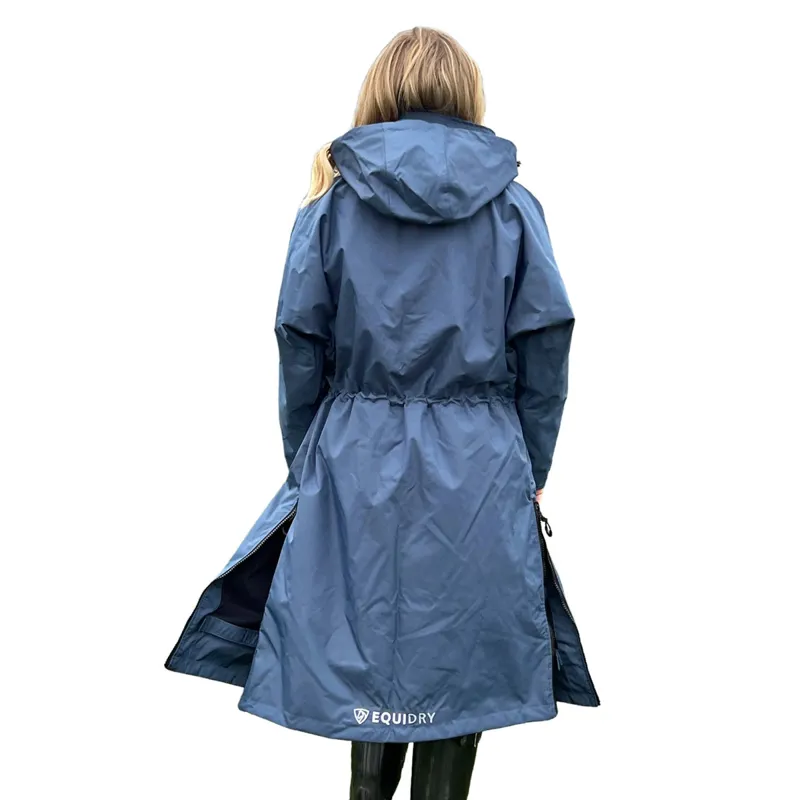 EQUIDRY EQUIMAC Waterproof Jacket with Mesh Lining - Steel Blue