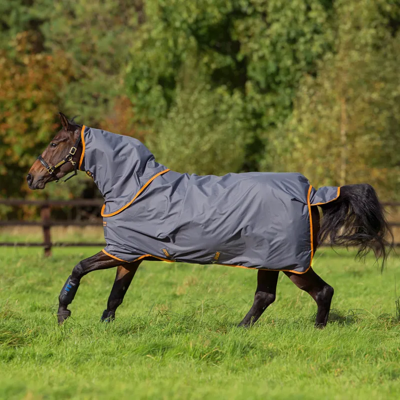 Amigo Hero 6 Plus Lite Turnout Rug - Excalibur/Orange
