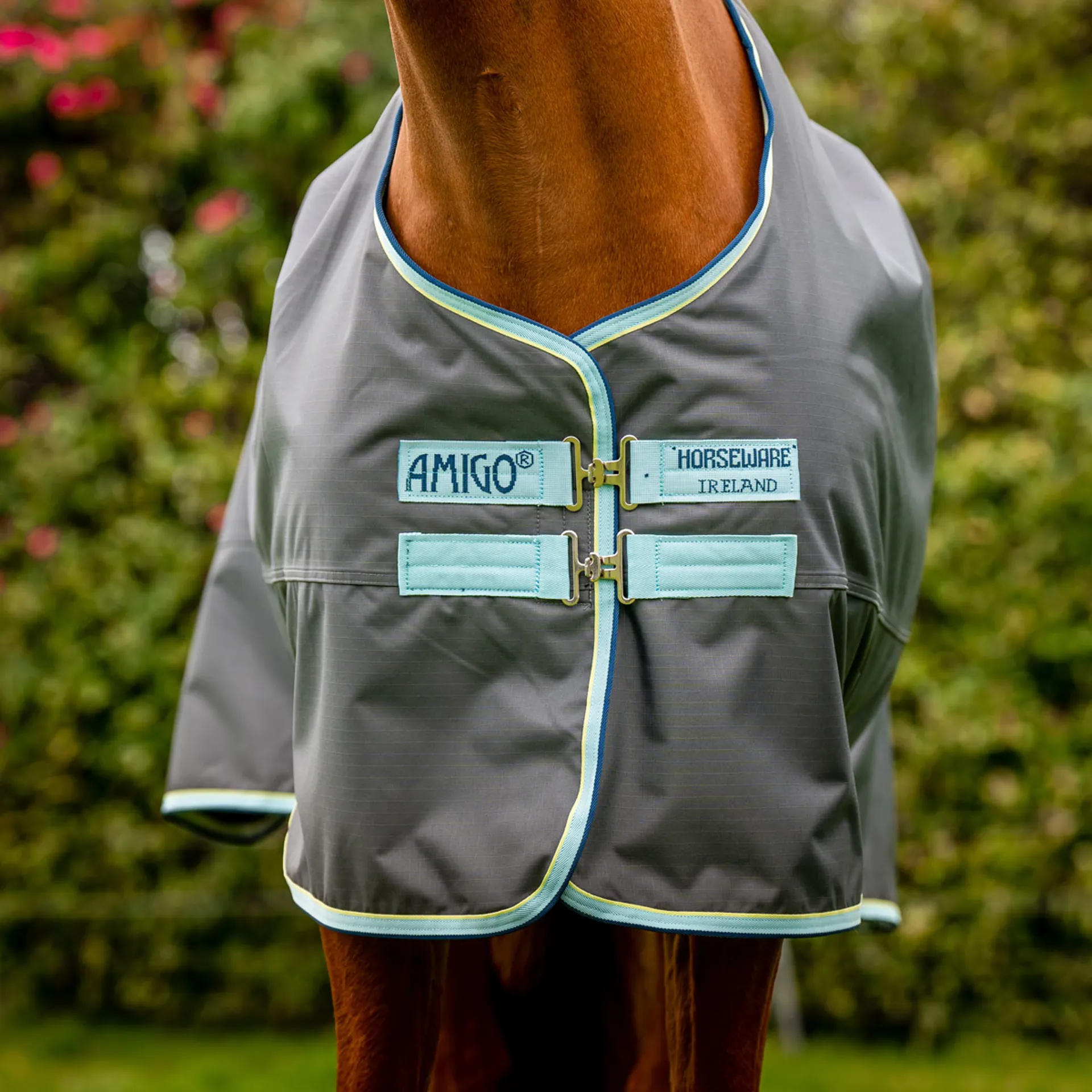 Amigo Hero 600D with Ripstop 50g Fleece Lined Turnout Rug Shadow