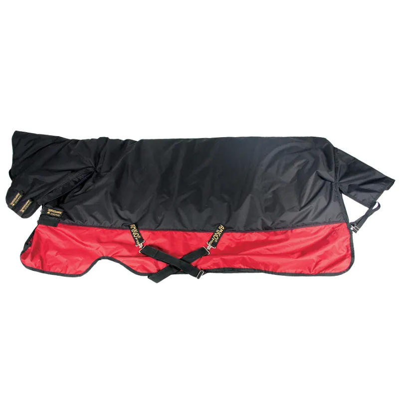 Amigo Mio 1 Piece Plus Heavy 350g Combo Turnout Rug - Black/Burgundy