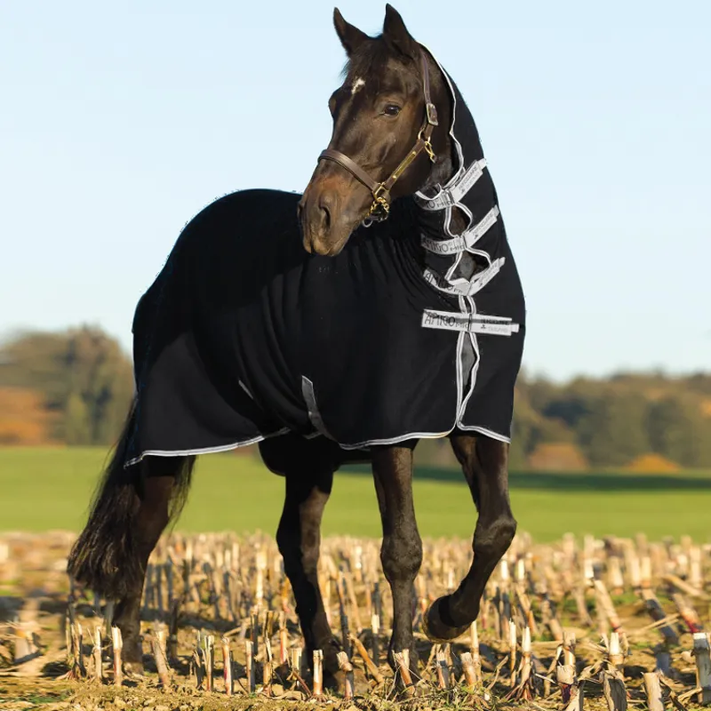 Amigo Mio Plus Fleece Combo Rug - Black/White