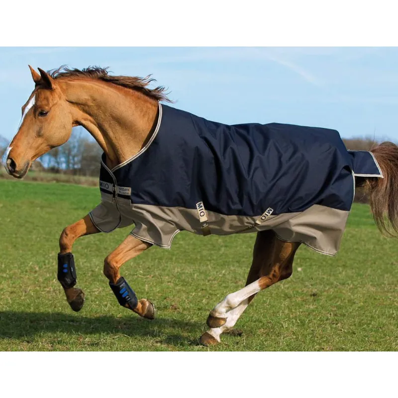 Amigo Mio Lite Turnout Rug - Navy/Tan