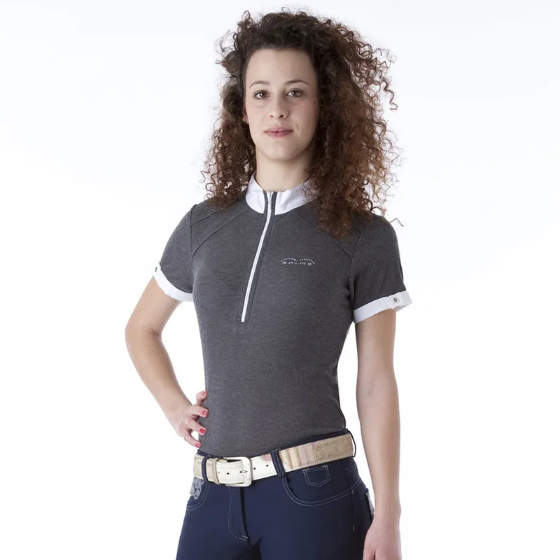Animo Basket Ladies Ribbed Competition Shirt - Grigio Grey