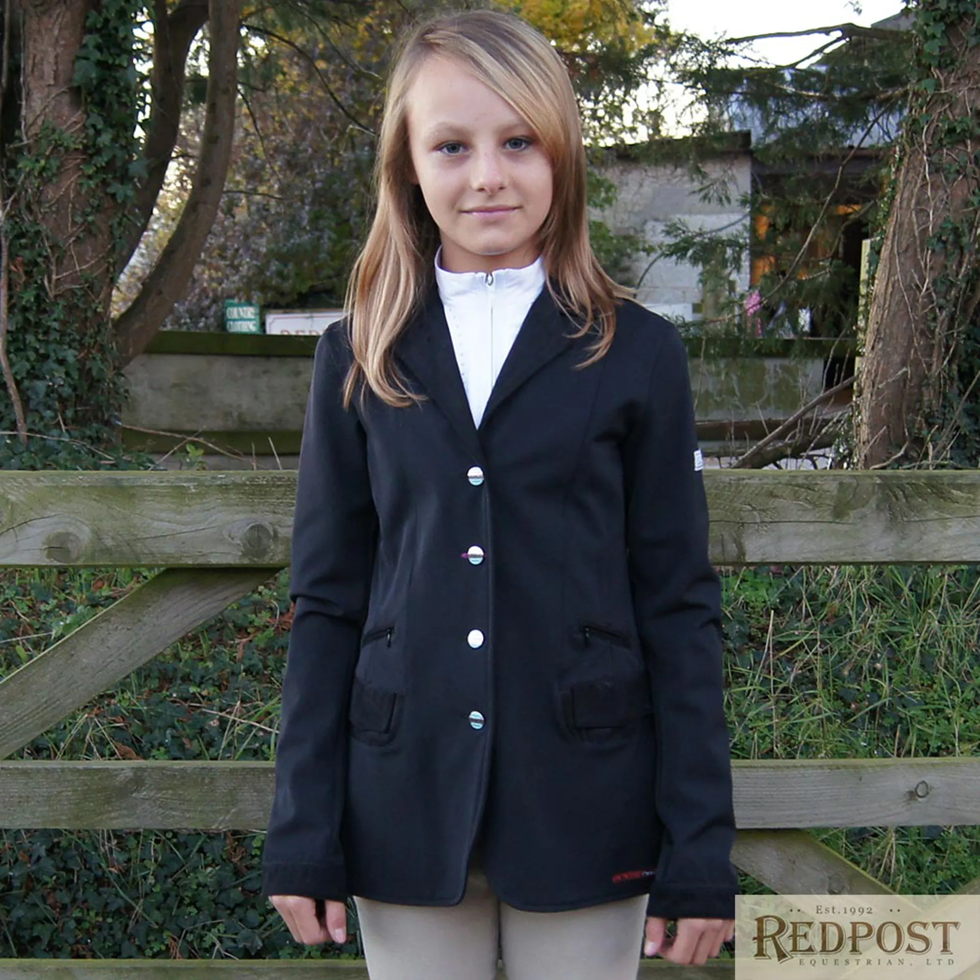 Animo Lapis Childs Competition Jacket Pony Division - Nero Black