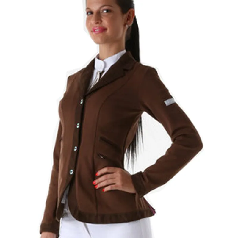 Animo Lovely Ladies Competition Jacket - Castagna Brown - ITA42 10UK