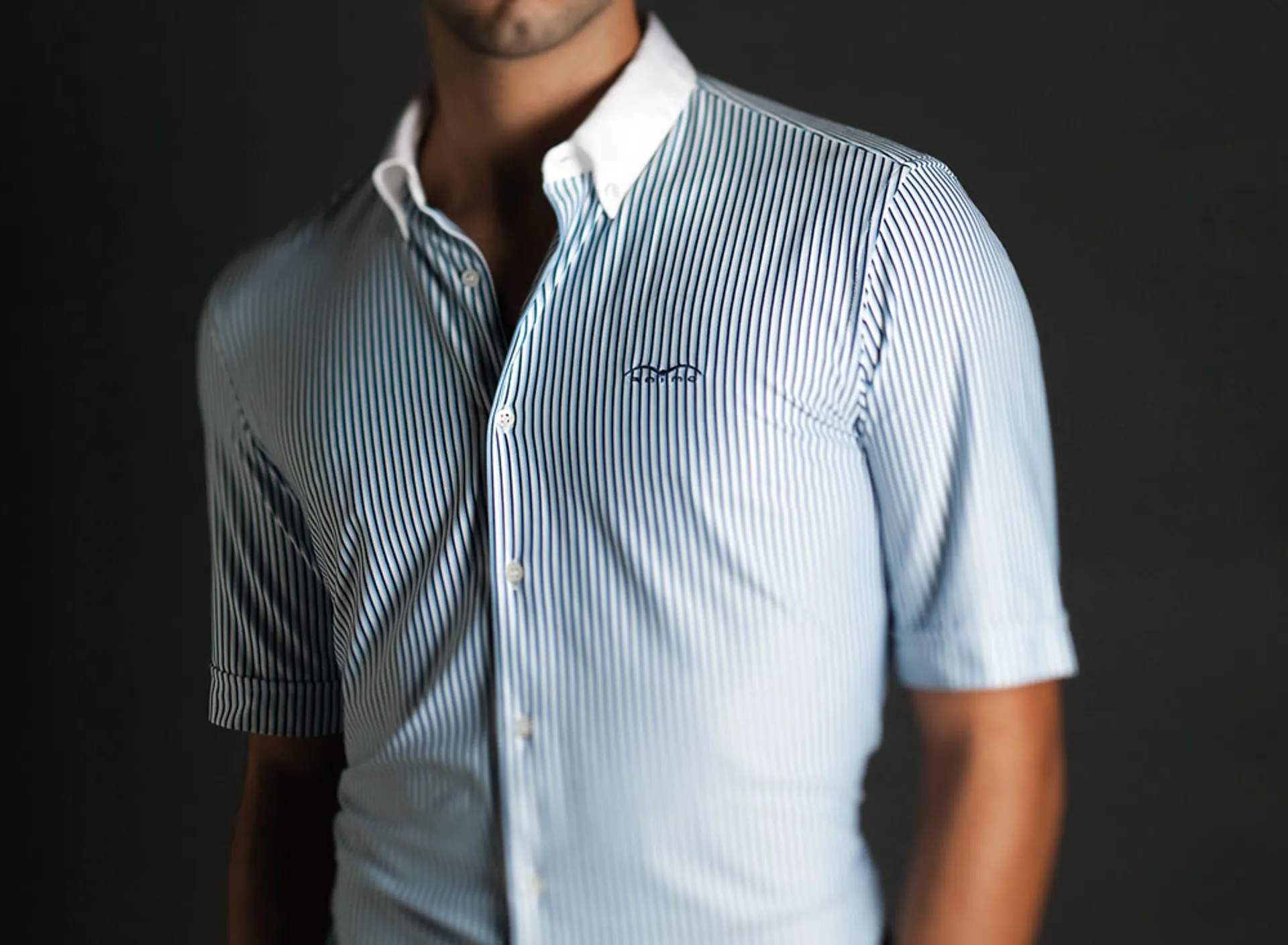 Animo Olimpia Mens Competition Shirt - Version R Blue Stripe