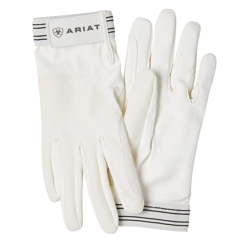 Ariat Tek Grip Riding Gloves - White