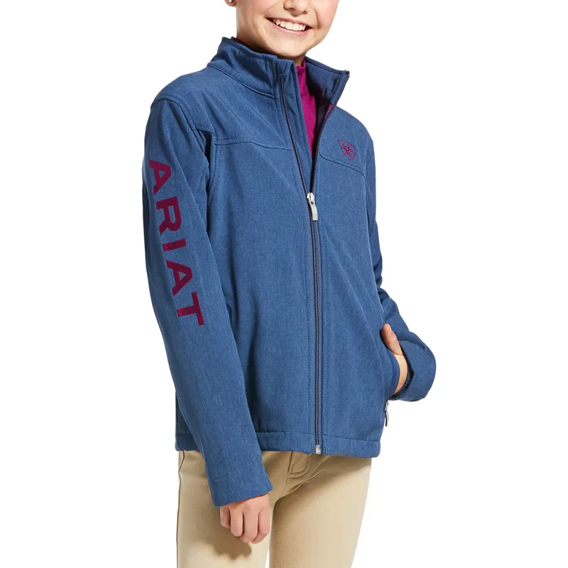 Ariat Youth Team Softshell Jacket - Marine Blue