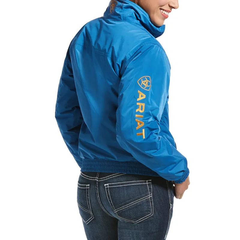 Ariat Ladies Waterproof Stable Team Blouson Jacket - Blue Dawn