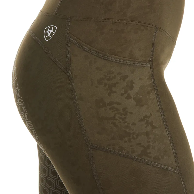 Ariat Eos Full Grip Ladies Riding Tights Relic Emboss