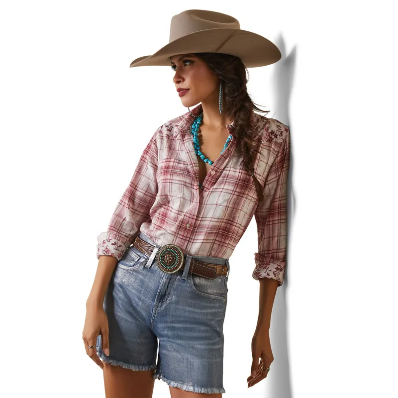 Ariat R.E.A.L. Billie Jean Ladies Shirt - Willa Plaid Floral