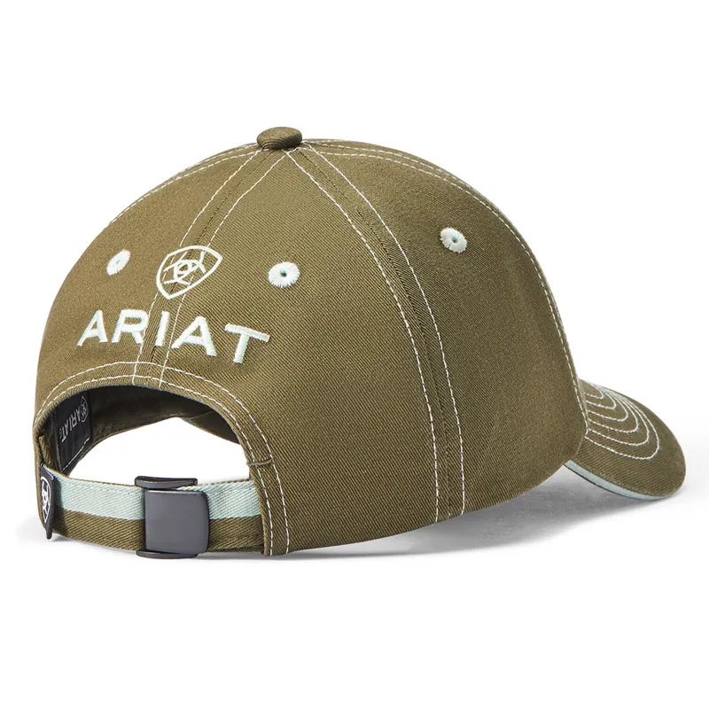Ariat Team II Logo Unisex Cap - Beetle/Aqua Foam