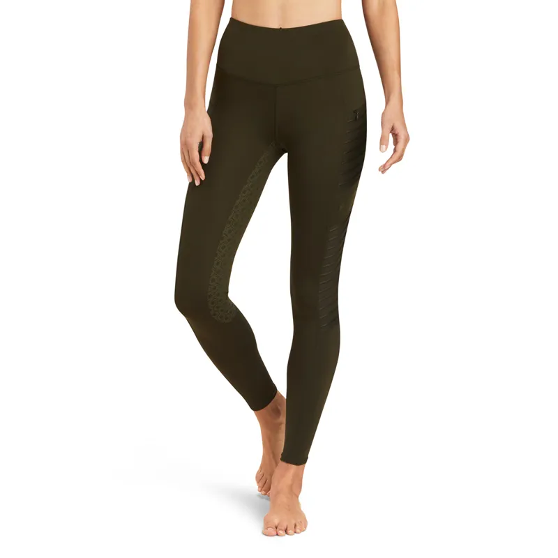 Ariat EOS MOTO Full Grip Ladies Riding Tights - Forest Mist