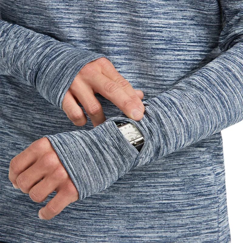 Ariat Mens Team Gridwork 1/4 Zip Base Layer - Navy