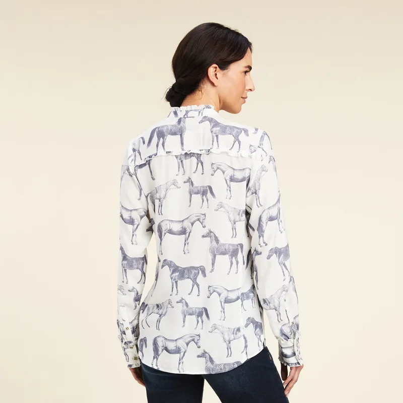 Ariat Country Clarion Ladies Blouse - In Hand Print