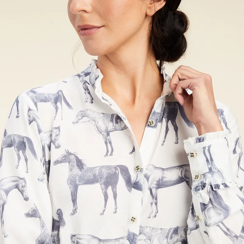 Ariat Country Clarion Ladies Blouse - In Hand Print