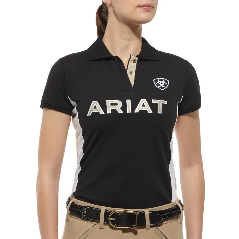 Ariat Team Ladies Polo Shirt - Black