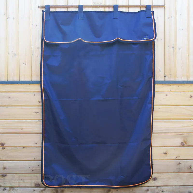 Anna Scarpati Ulrick Stable Drape - Navy/Orange/Brown