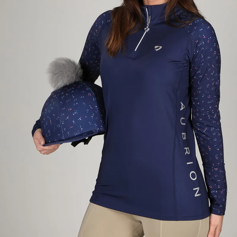 Aubrion Hyde Park Hat Silk - Ditsy Navy