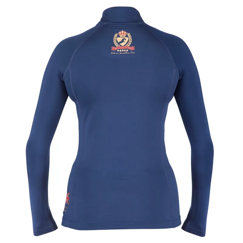 Aubrion Team Long Sleeve Ladies Base Layer - Navy Blue