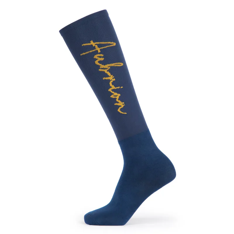 Aubrion Team Winter Tall Riding Socks - Navy Blue