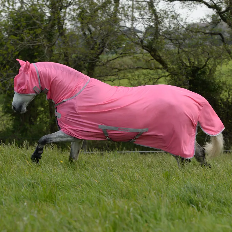 Bucas Freedom Fly Mask - Hot Pink
