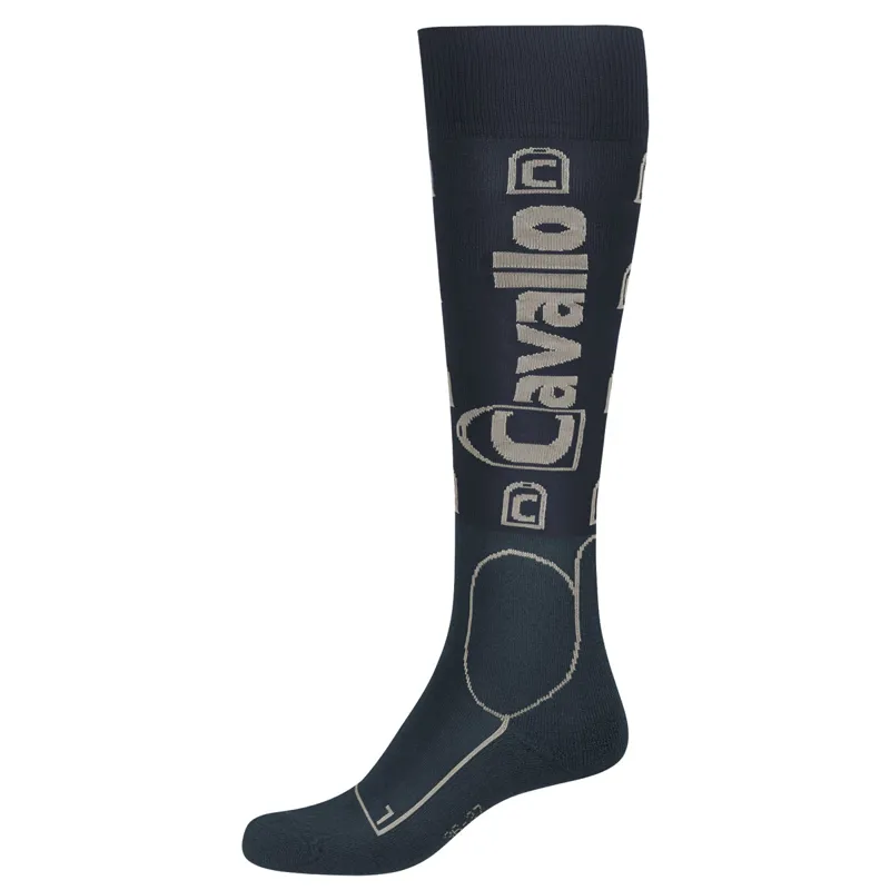 Cavallo Functional Unisex Long Socks - Dark Teal/Silver Grey