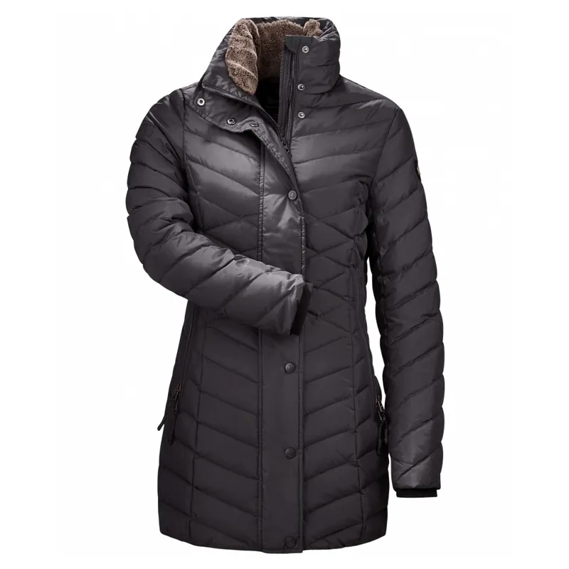 Cavallo Jill Quilted Ladies Long Jacket - Graphite