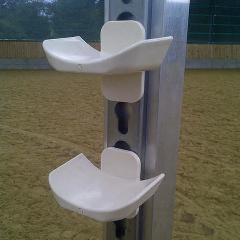 Celtic Equine Plastic Jump Cups - White - Pair