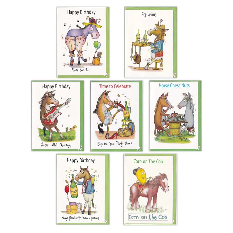 Compost Heap Equine Birthday Card - Various