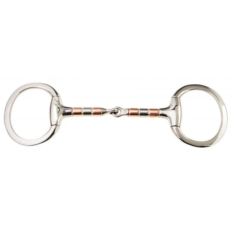 Copper Roller Eggbutt Snaffle Bit