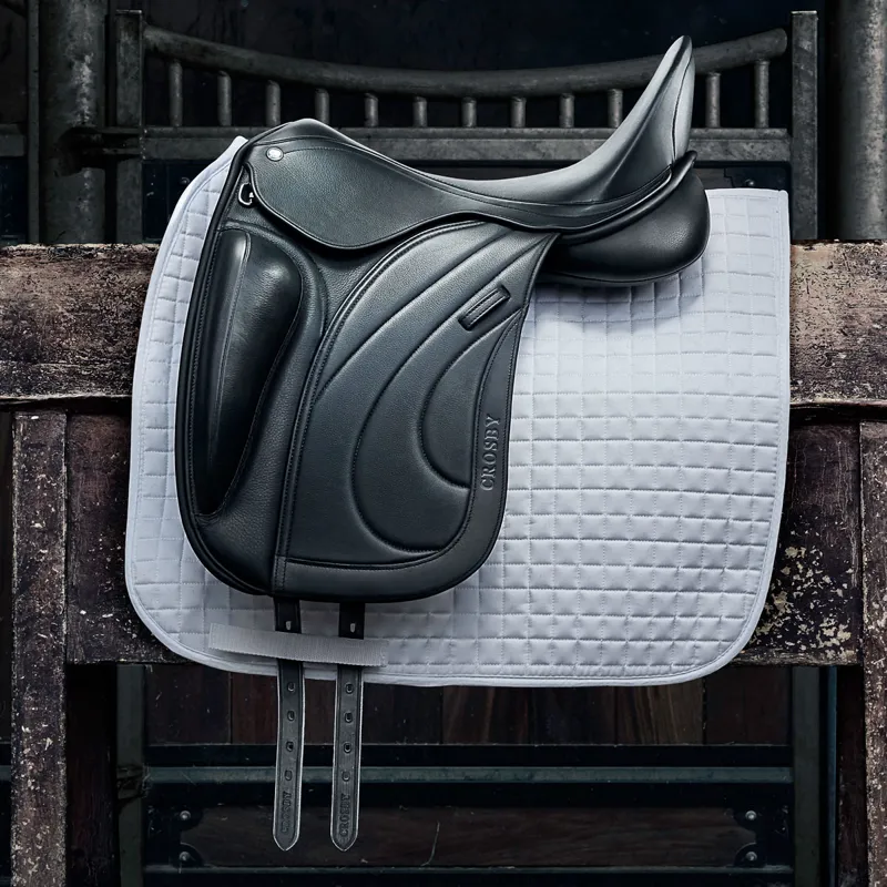 Crosby Dressage Saddle with External Knee Blocks - Black