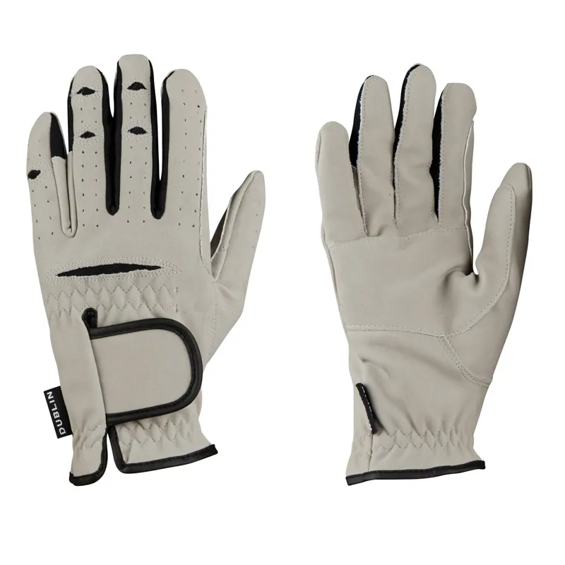 Dublin Everyday Mighty Grip Adults Riding Gloves - Grey