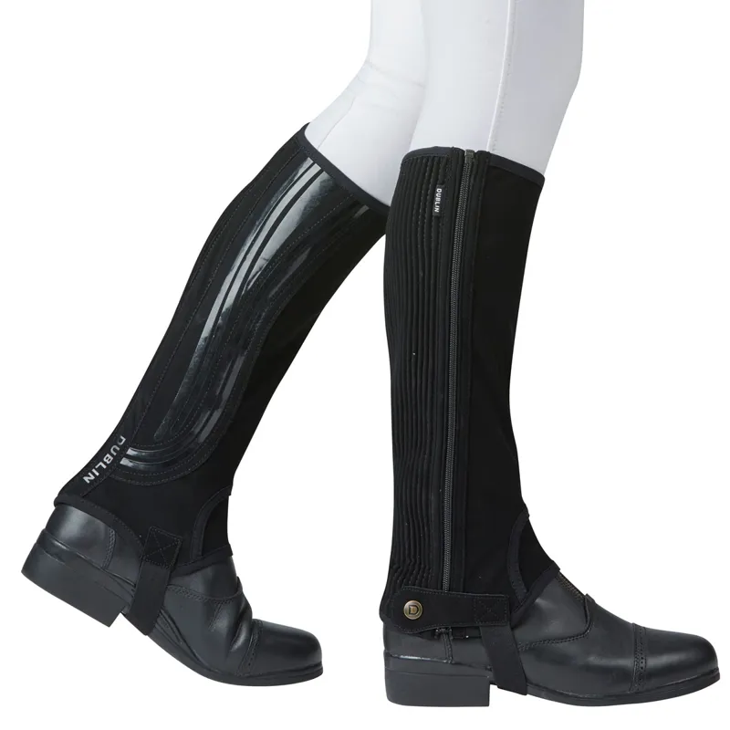Dublin Easycare Wave Grip Half Chaps - Black