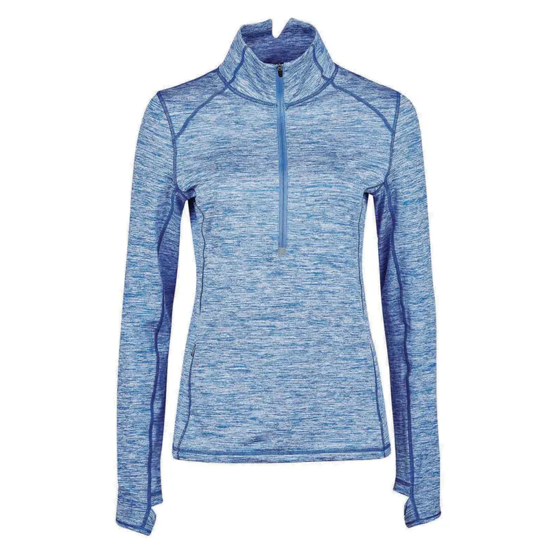 Dublin Violet 1/2 Zip Ladies Top - Dazzling Blue