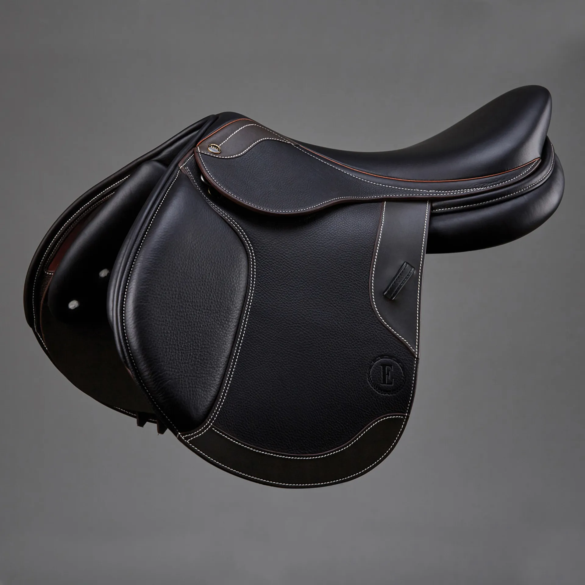 Enzo Treviso Maria Close Contact Jump Saddle - Dark Havana