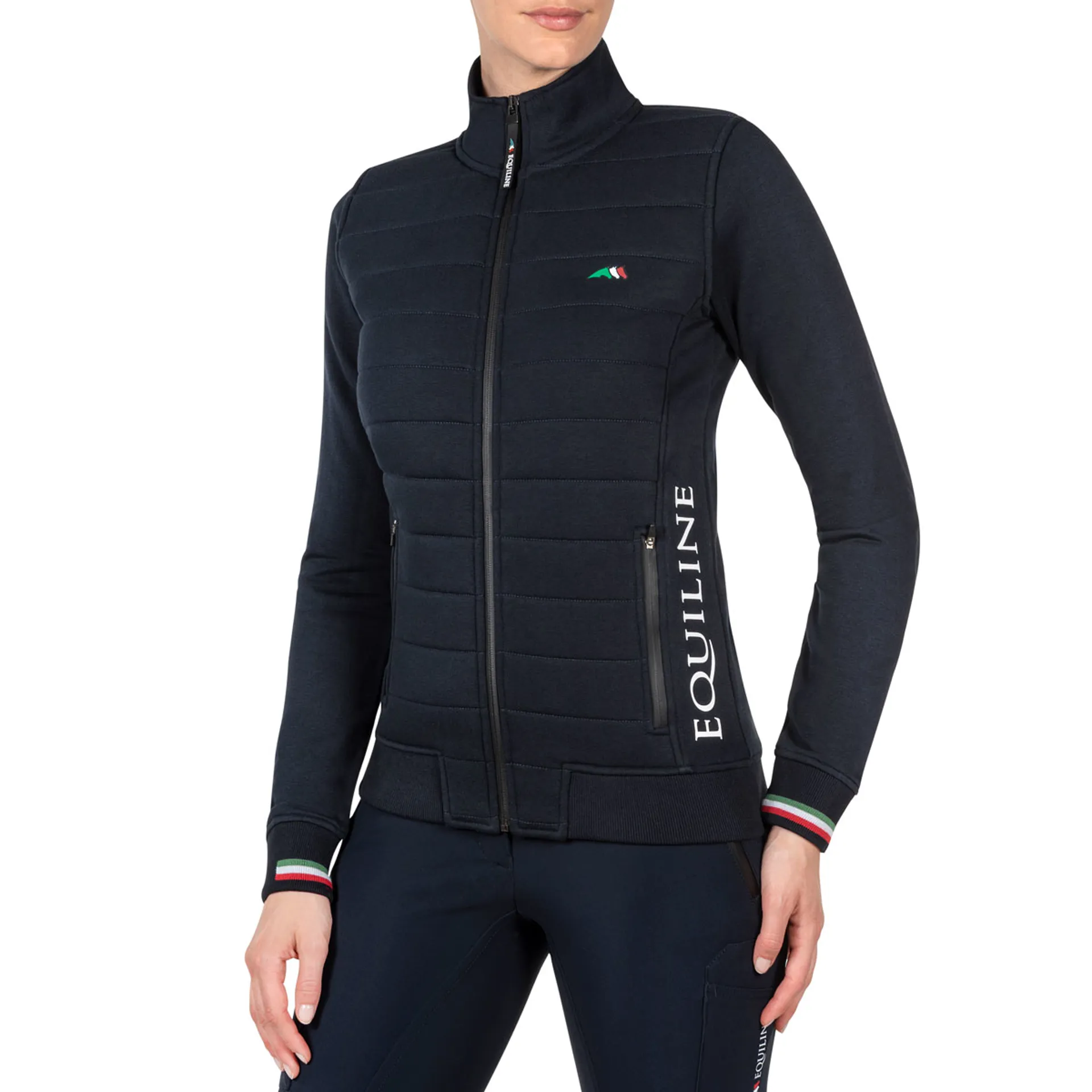 Equiline Team Contemporary Ladies Sweatshirt - Blue