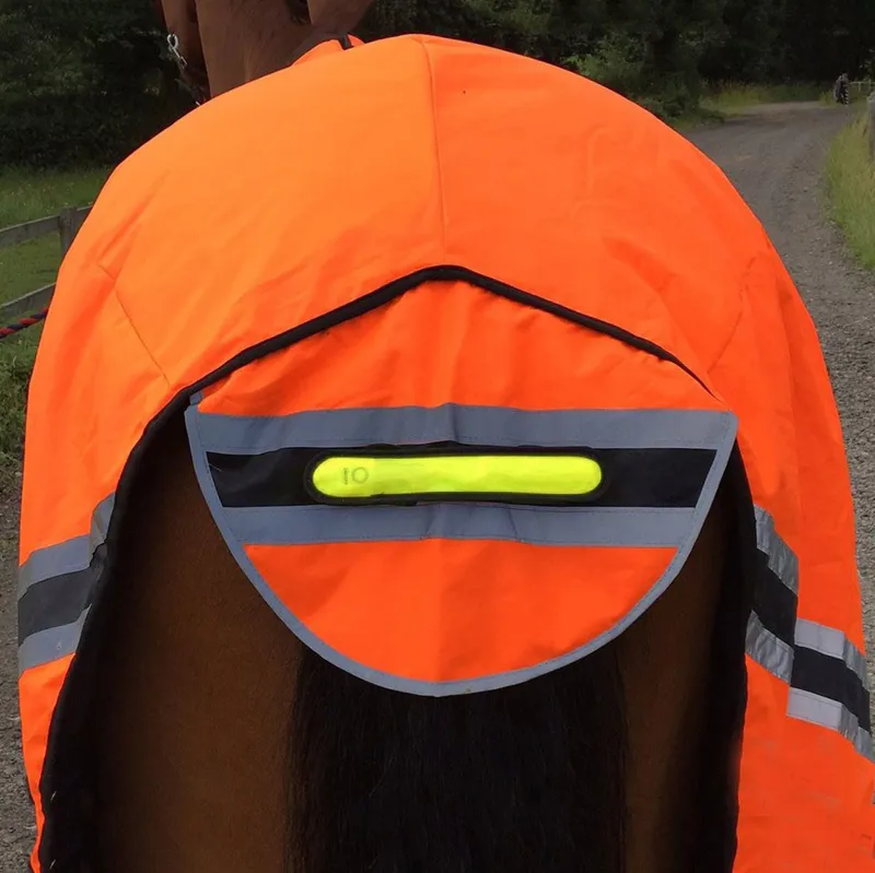 Equisafety LED Hi Vis Flashing Attachment - Yellow