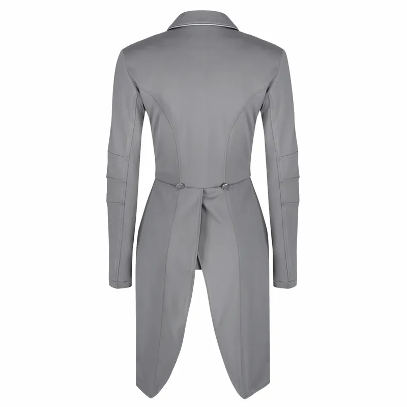 Equetech Jersey Deluxe Ladies Dressage Tailcoat - Grey